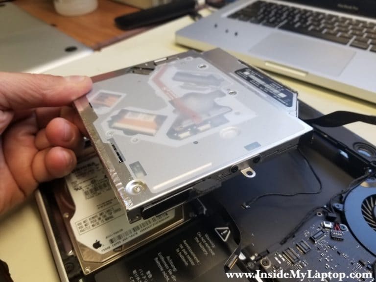 Removing stuck DVD or CD from MacBook Pro – Inside my laptop