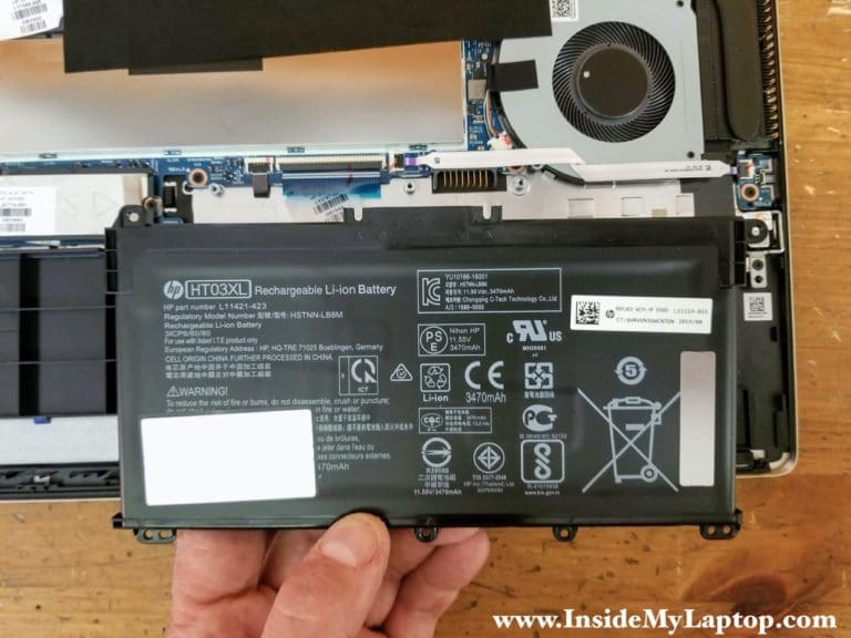 Taking apart HP Pavilion x360 14m-dh1003dx – Inside my laptop